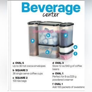 Tupperware | Kitchen | Tupperware Modular Mate Beverages Center Set New ...